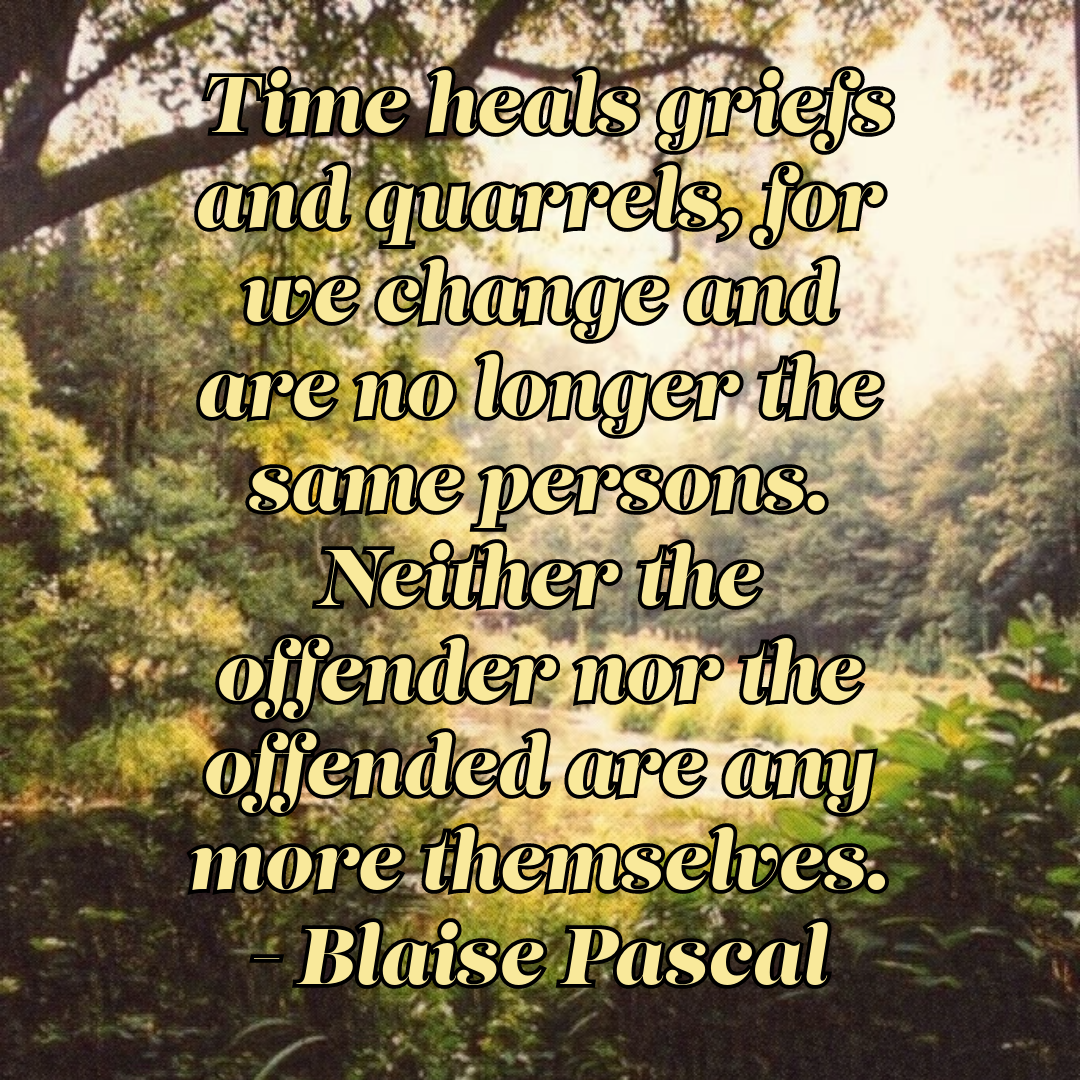 Quote – Time/Blaise Pascal – MINDING MY P'S WITH Q